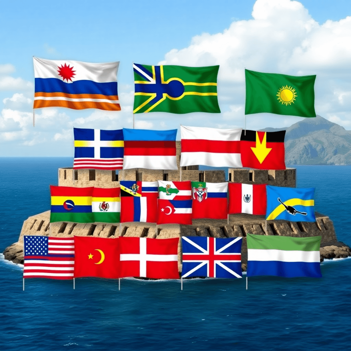 Fictional Country Flags: Symbols of Imagined Nations - Lost Flags